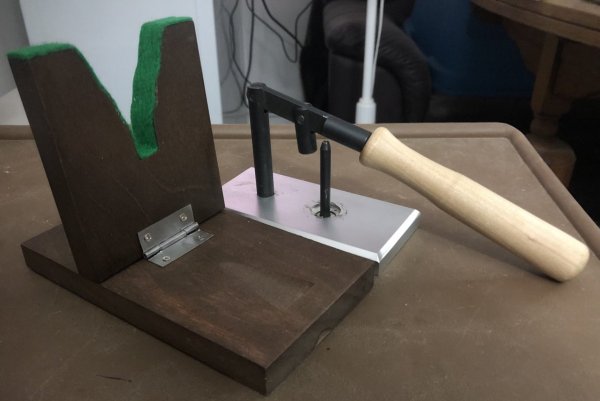 SOLD - Like New Cap and Ball Revolver Stand and Cylinder Loading Tool ...